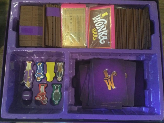 WONKA GOLDEN TICKET Board Game 100% Complete,Willy Wonka &The Chocolate ...