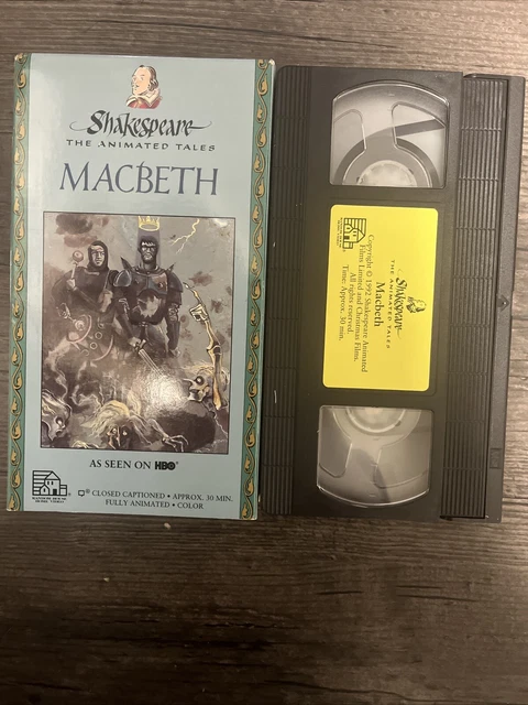 SHAKESPEARE MACBETH THE Animated Tales VHS Cassette HBO 1992 £19.09 ...