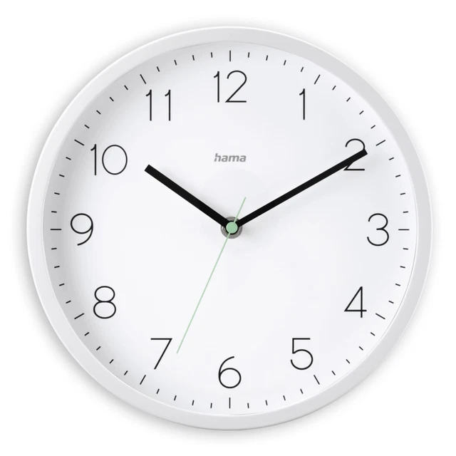 HORLOGE MURALE DCF radiopilotée "Minorque", analog., Ø 25 cm, blanc EUR ...