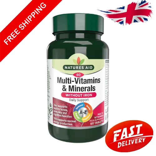 NATURES AID MULTI-VITAMINS and Minerals, 90 Capsules 3 Months Supply £6.49 - PicClick UK