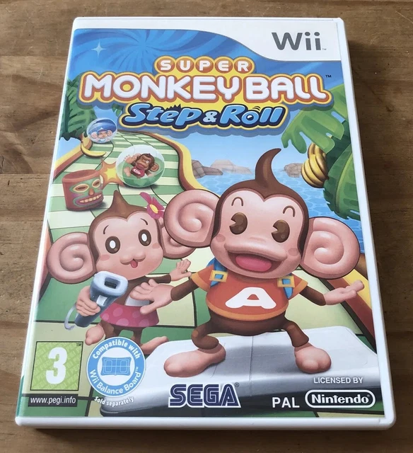 NINTENDO WII SUPER Monkey Ball Step & Roll Game Mint Condition £6.00 ...