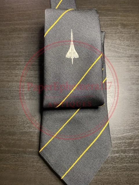 CONCORDE NECK TIE with Aircraft Motif and Striped Design £7.58 ...
