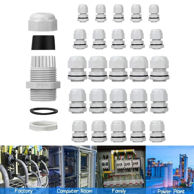 ASSORTIMENT DE GLANDES de cable multithread facile assembler ajustement ...