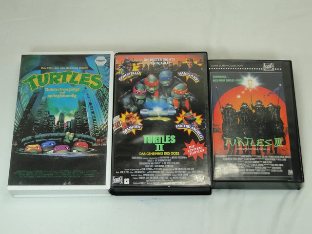 VHS TEENAGE MUTANT Ninja Turtles TMNT 1 + 2 + 3 Ooze Set Bundle EUR 149 ...