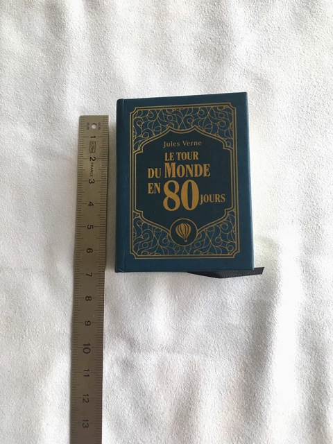 JULES VERNE LE TOUR DU MONDE EN 80 JOURS petit volume miniature texte ...