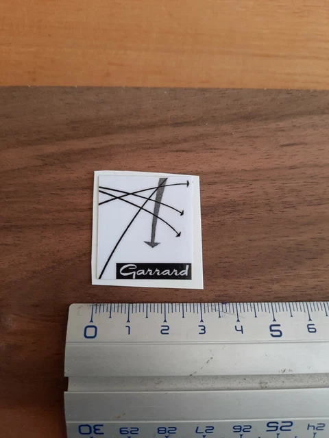 STICKER EMBLEM GARRARD Logo Tape amp ampli platine TURNTABLE tube EUR 4 ...