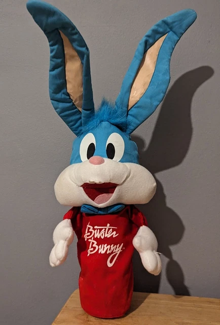 PLAYSKOOL BUSTER BUNNY Puppet LOONEY Tiny Toons Stuffed Plush Rabbit ...