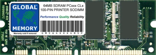 64MB SDRAM 100-PIN Sodimm Printer Ram (C3913A , Q1887A, C9680A , Md-64 ...