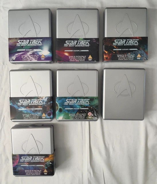 STAR TREK THE Next Generation Complete DVD Series 1-7 Hard Case ST TNG ...