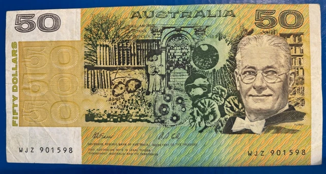 AUSTRALIAN $50 FRASER/COLE WJZ 901598 $85.99 - PicClick AU