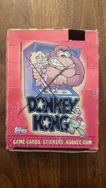 VINTAGE TOPPS 1982 Donkey Kong Trading Cards Display Box Only $30.00 ...