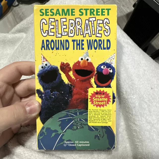 SESAME STREET - Celebrates Around The World - VHS - 1994 Original RARE ...