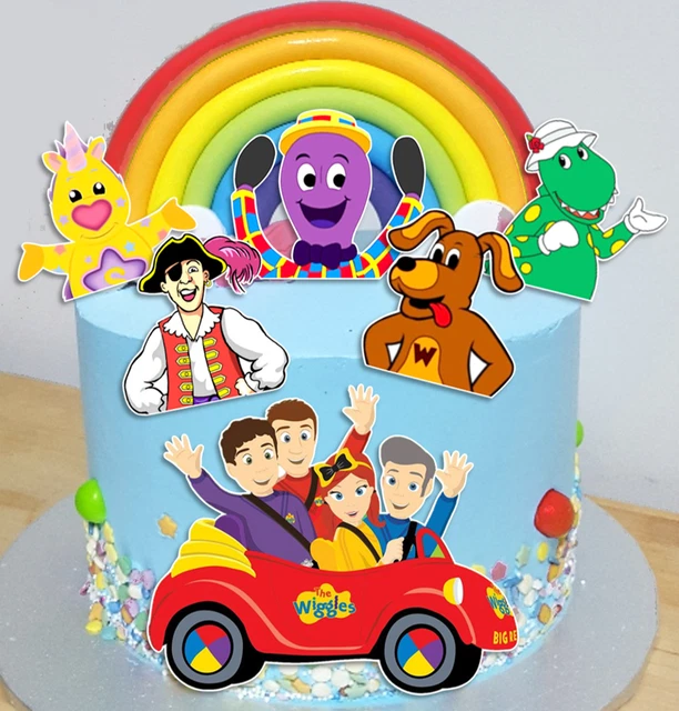 WIGGLES CAKE TOPPER Big Red Car Emma Edible Icing Image Cut Out ...