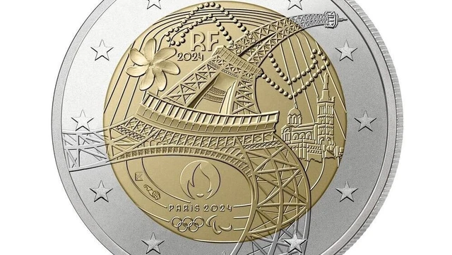 PIÈCE COMMÉMORATIVE DE 2 Euros- JO Paris 2024 - motif Tour Eiffel- UNC- EUR 400,00 - PicClick FR