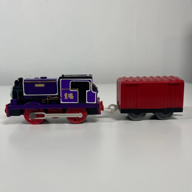 TRACKMASTER CHARLIE & Red Van Thomas & Friends Motorised Battery Train ...