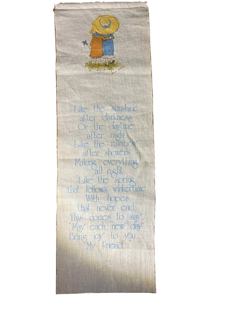 VINTAGE HOLLY HOBBLE Printed Linen Wall Hanging - My Friend $14.00 ...