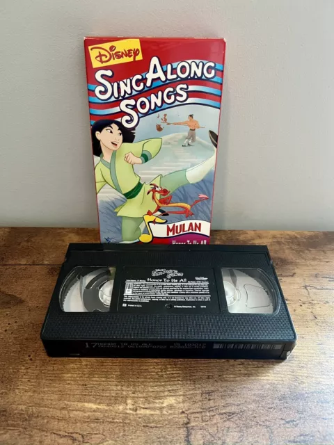 Disneys Sing Along Songs Mulan Honor To Us All Vhs 1998 £832 Picclick Uk