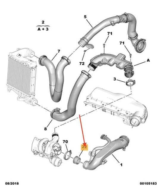 PEUGEOT 5008 AIR Duct End Pipe V758424680 NEW GENUINE £24.39 - PicClick UK