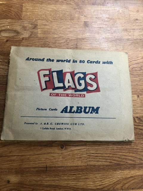FLAGS OF THE World Large Cards In Album Full Set ABC Chewing GumNot ...