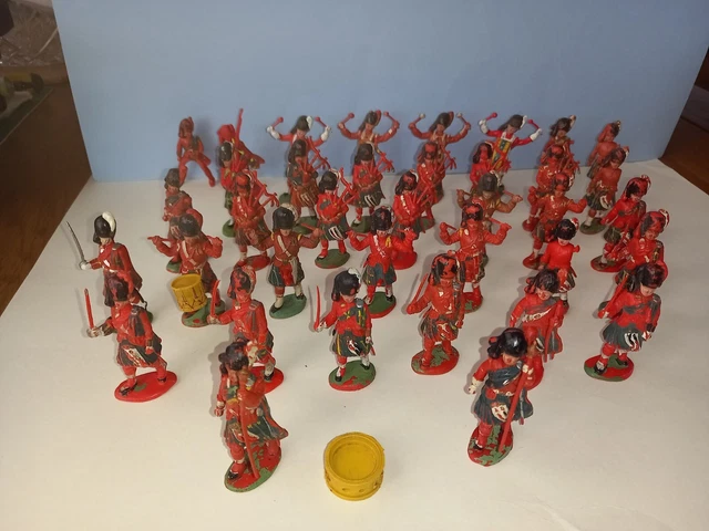 EARLY HERALD HIGHLANDERS X37, 1950s, PLASTIC TOY SOLDIERS £5.00 ...