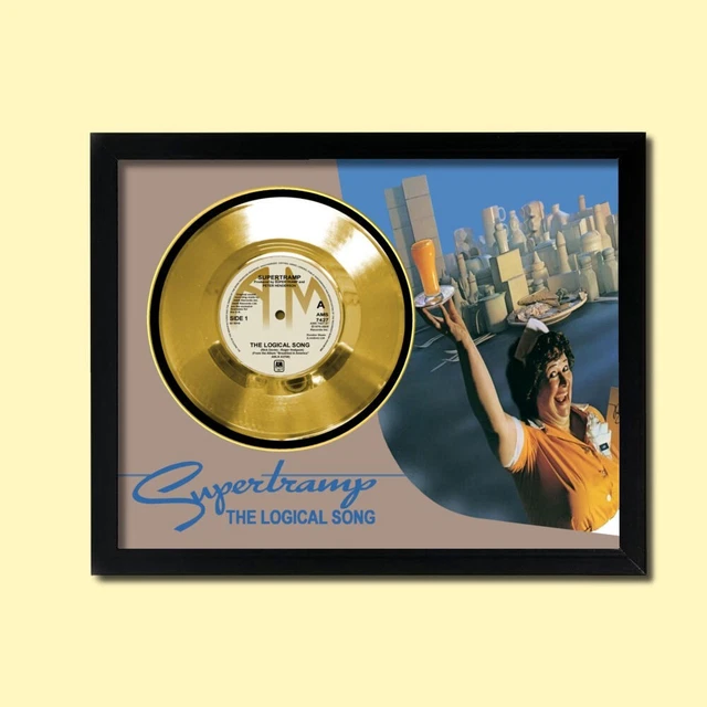 SUPERTRAMP - THE LOGICAL SONG - FRAMED & MOUNTED GOLD 45rpm SINGLE £45.00 - PicClick UK