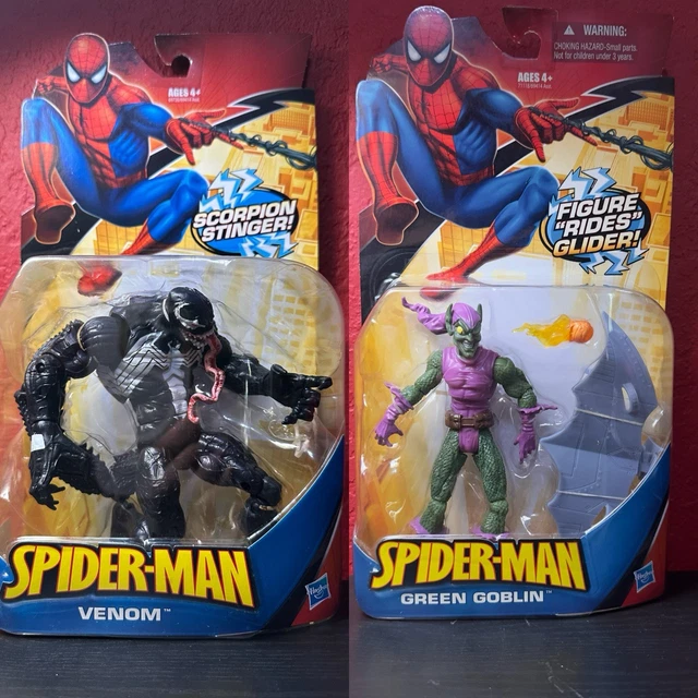 MARVEL 6& GREEN GOBLIN + VENOM FIGURES Spider-Man Classics Legends 2009 ...