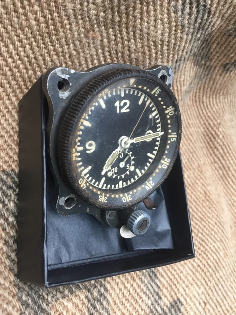WW2 MESSERSCHMITT BF 109 Aircraft Cockpit Clock / Instrument, Battle of ...