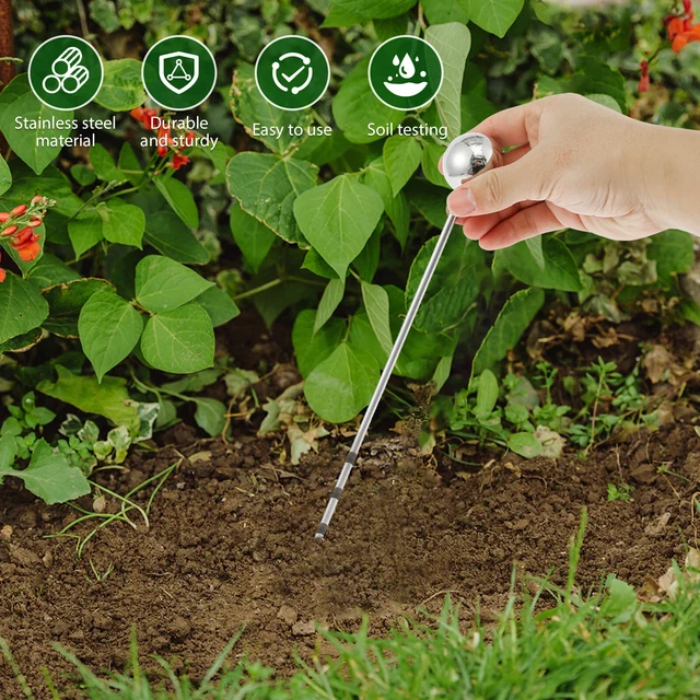 SOIL PROBE 14 inch Stainless Steel Soil Sampler Professional Soil ...