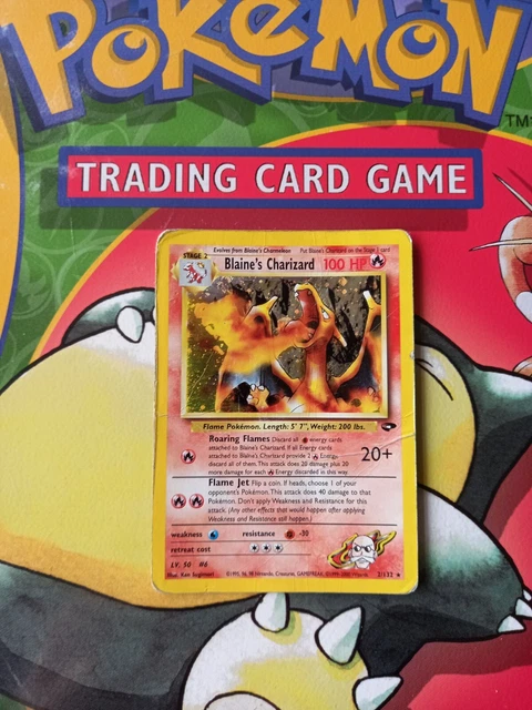 BLAINE'S CHARIZARD 2/132 Gym Challenge Holo Rare Pokemon Card EUR 141 ...