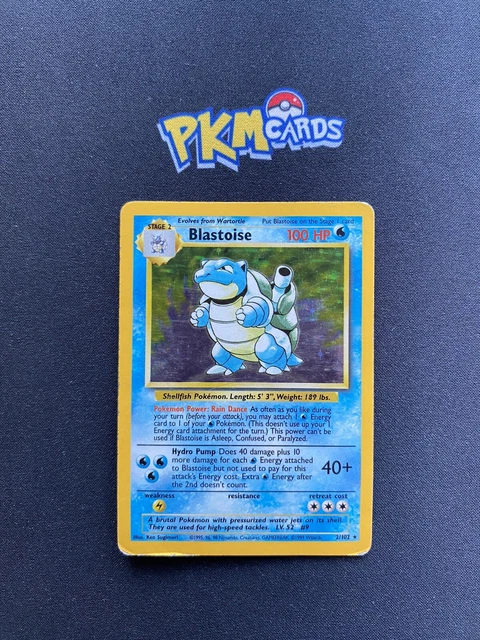 POKÉMON TCG BLASTOISE Base Set 2/102 Holo Rare MP. EUR 71,24 - PicClick IT