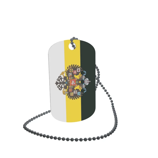 DOG TAG FLAG Russia Romanov with Eagle ID Aluminum 30x50mm £7.52 ...