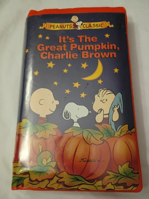 ITS THE GREAT Pumpkin Charlie Brown VHS Clamshell Peanuts Damaged Case ...
