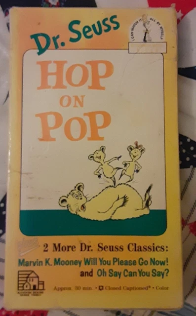 DR SEUSS HOP On Pop Vhs £18.89 - PicClick UK