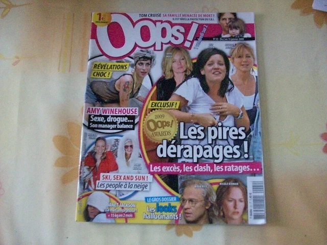 OOPS N°22 2 Janvier 2009 Amy Winehouse Katy Perry Janet Jackson Tom ...