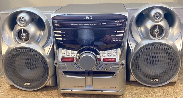 JVC MX-KC45 MINI System Stereo 3-disc Carousel Changer (Rare) LOUD ...