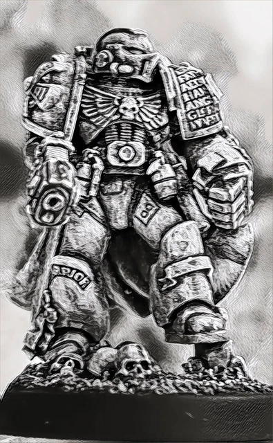 SPACE MARINE TRUE scale conversion Firstborn Astartes 40k plastic bits ...