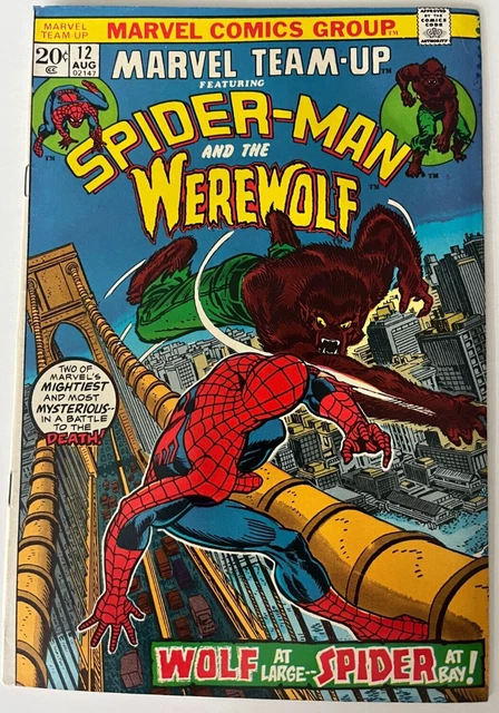 MARVEL TEAM-UP #12 (1973) VF+ *Imprimante défectueuse John Romita Sr ...