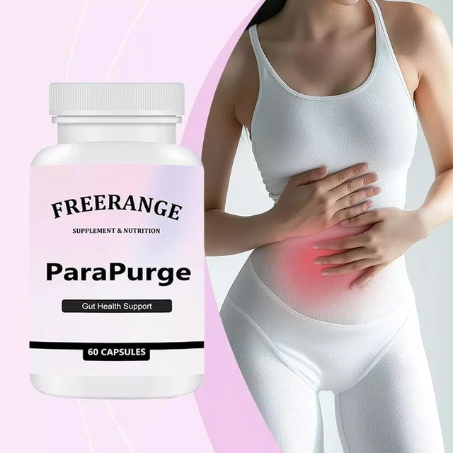 PARAPURGE-FREERANGE GUT HEALTH Support 60 Capsules New Health Support 1 ...