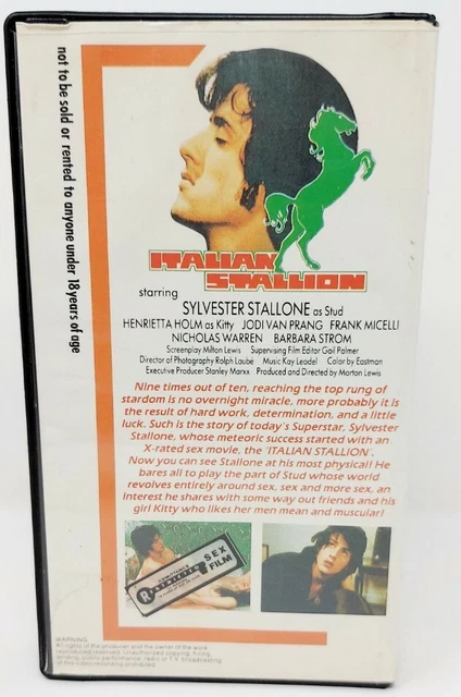 ITALIAN STALLION (VHS, 1985) Sylvester Stallone Cut Box Former Rental ...