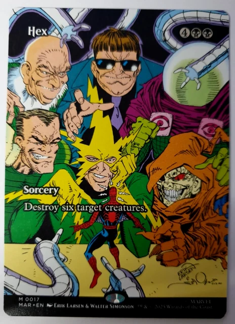 HEX - 0017 - M - Borderless -FOIL Marvel's Spider-Man - MTG - NM/M ...
