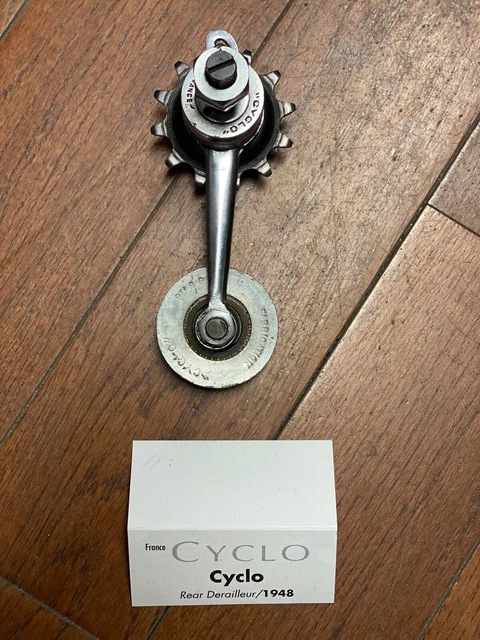 1948 CYCLO REAR Derailleur (steel pulley arm, Cyclo flanged lower ...
