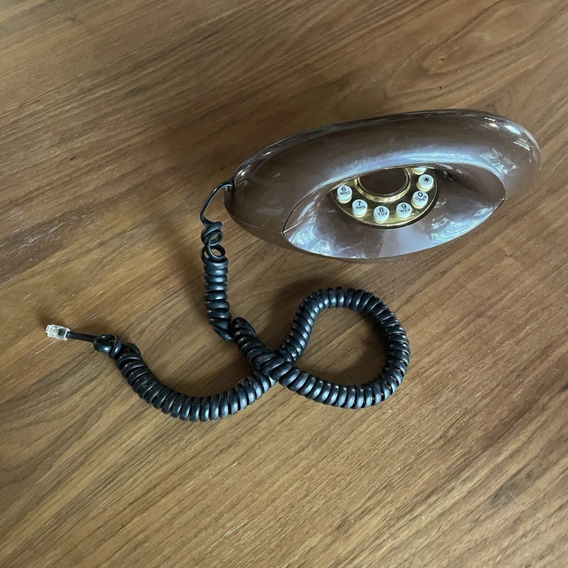 VINTAGE ATC GENIE Phone Retro Telephone Space Age MCM 60's Push Button ...