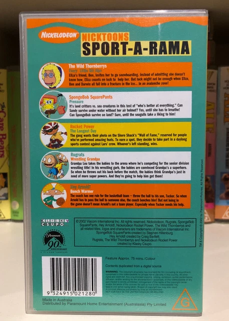 NICKTOONS - SPORT-A-RAMA - Vhs $39.95 - PicClick AU