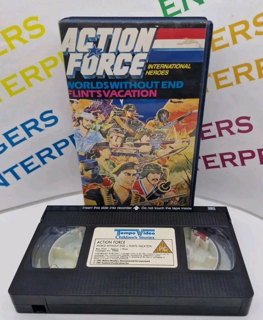 ACTION FORCE WORLDS Without End Flint's Vacation VHS Video Cassette ...