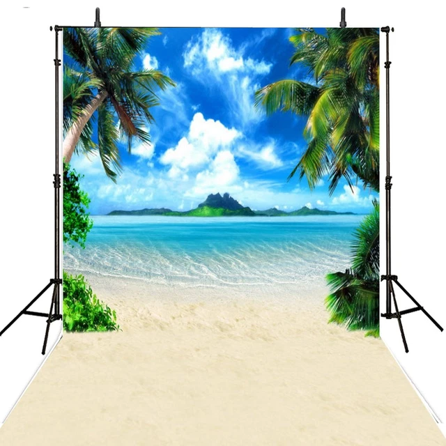 8X10FT SEA BEACH Photography Backdrops Vinyl Backdrop For Photography ...
