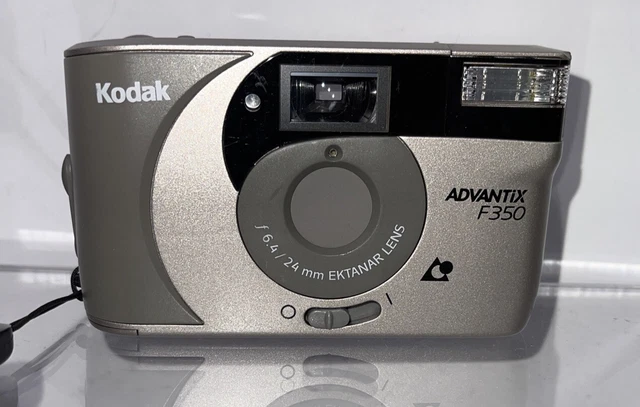 KODAK ADVANTIX F350 Compact APS Film Camera Ektanar Lens (Silver) ~ VGC ...