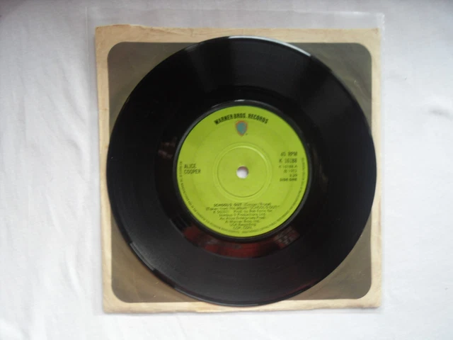 ALICE COOPER SCHOOL'S Out Warner Bros Records Uk 7" Vinyl Single Record ...