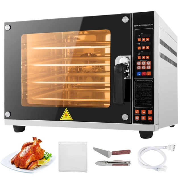 VEVOR MINI FOUR Électrique Mini-Four Avec Chaleur Tournante Four à Pizza 60 L EUR 746,68 ...