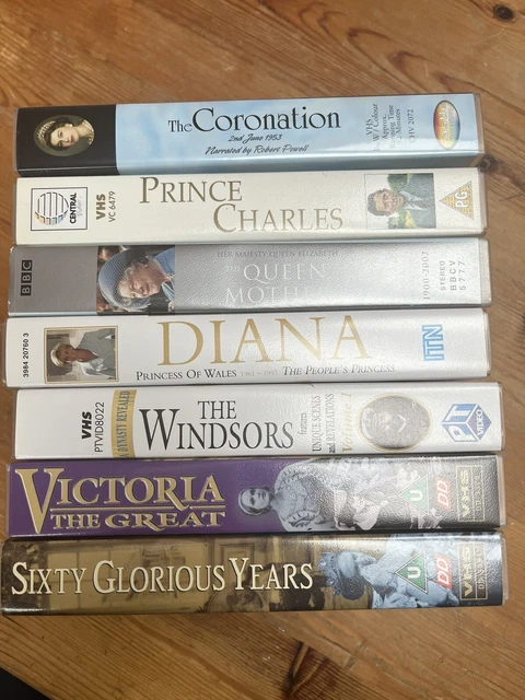 ROYAL FAMILY VHS Bundle Windsors Diana Queen Mother Charles £5.00 ...