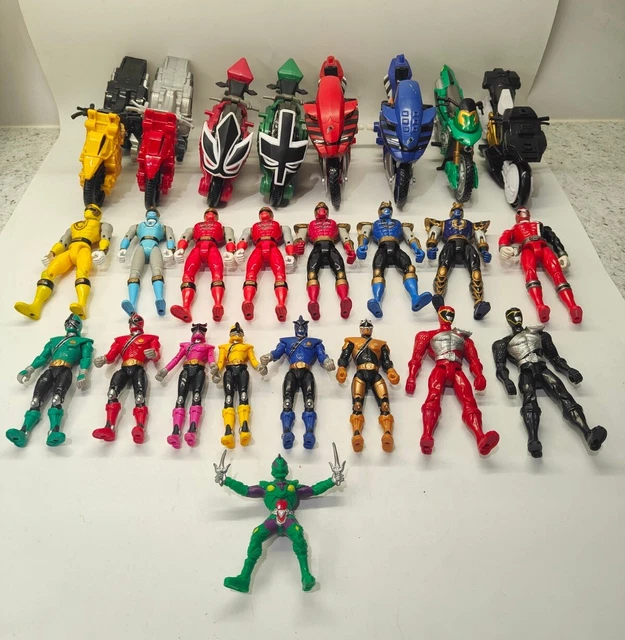 GRANDE FIGURINE ET lot moto Power Rangers - Super Samurai, Ninja Storm ...